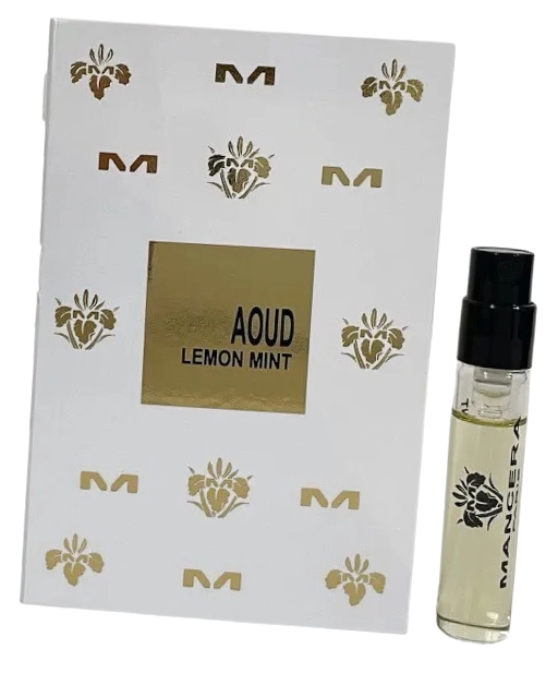 Mancera Aoud Lemon Mint миниатюра парфюмерной воды 2 мл - Мансера Уд Лимон Мята для мужчин и женщин