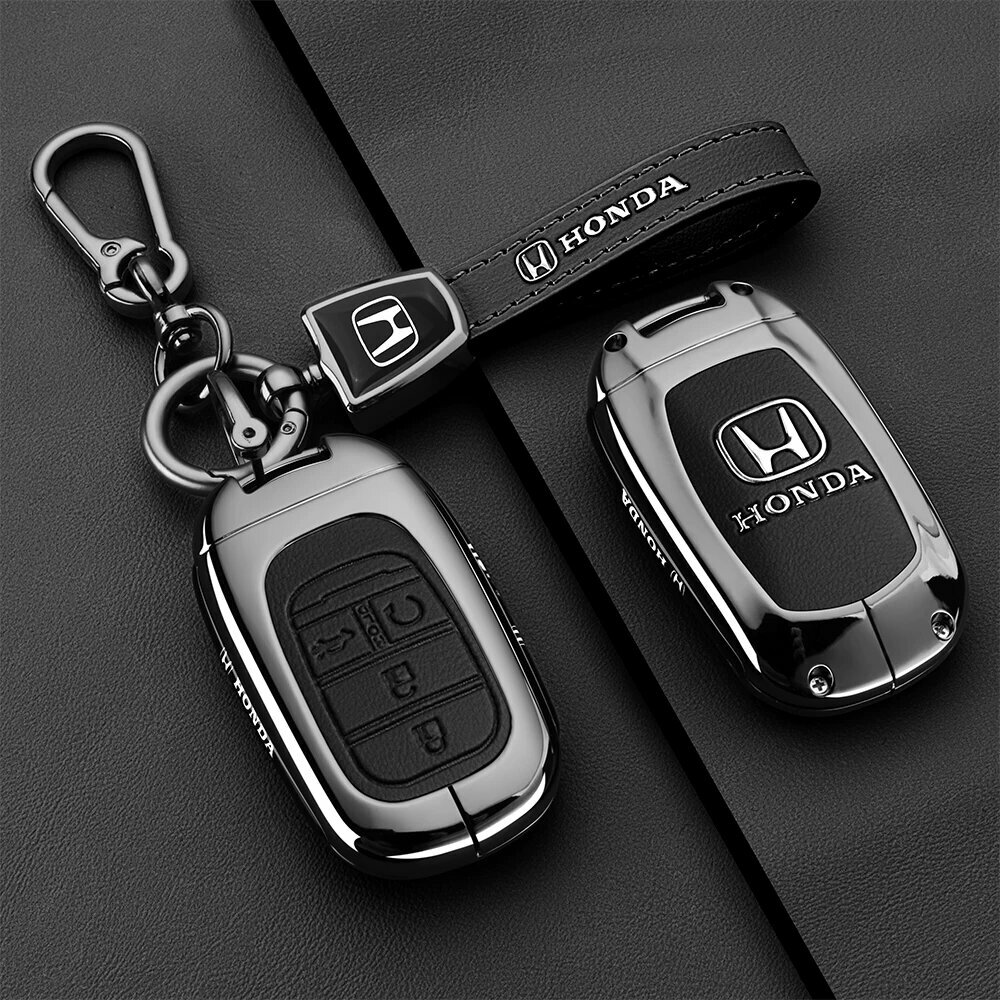 Ключевой браслет Honda N Series, цвет благородный черный, с браслетом и замком, подходит для CR-V, Civic, Accord
