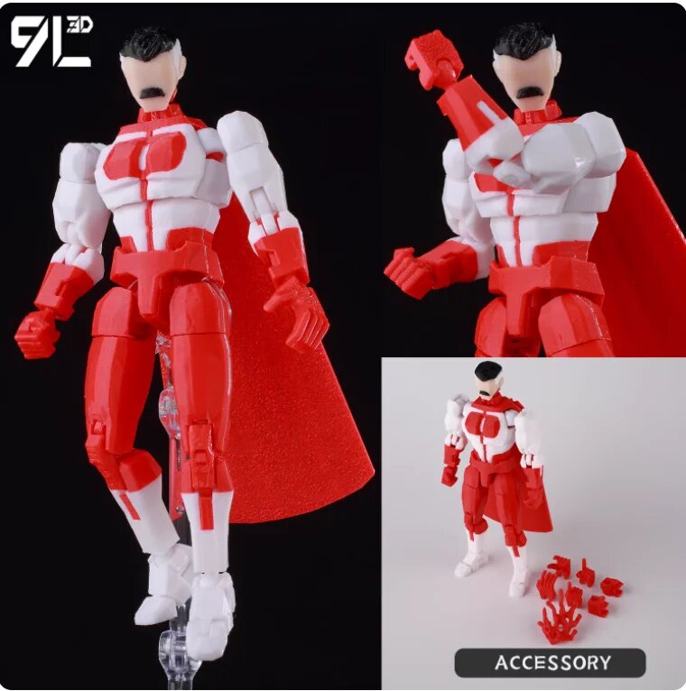 Bandai 9L3D Фигурки супергероев Lucky 13 Dummy 13 Красный, Almighty Man