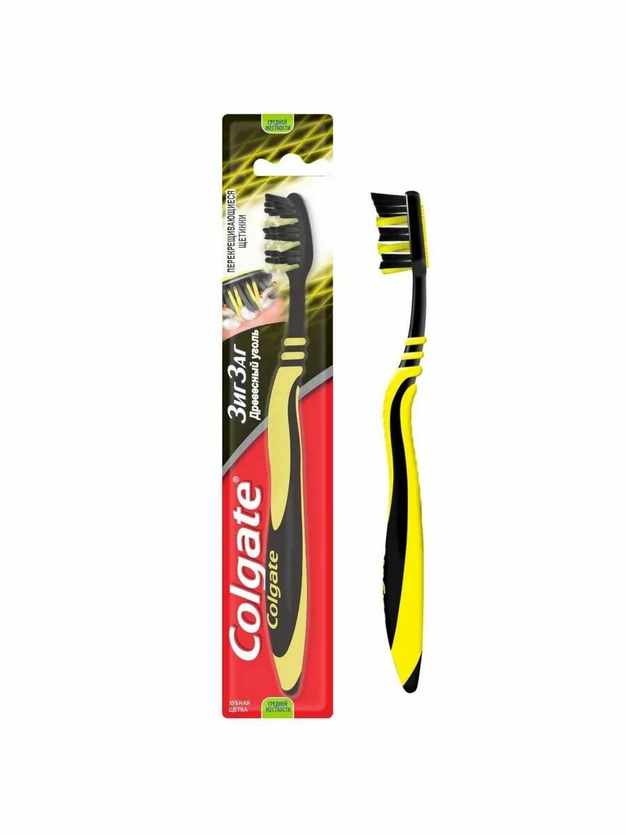Colgate Древесный уголь - Зубная щетка, средней жесткости