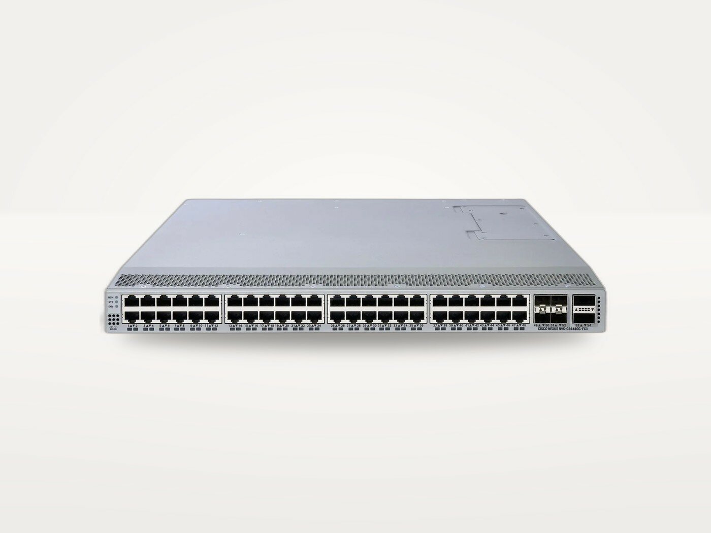 Коммутатор CISCO N9K-C9348GC-FX3 Nexus 9300 with 48p 100M/1GT, 4p 10/25G SFP28 and 2p 40/100G QSFP28 ports
