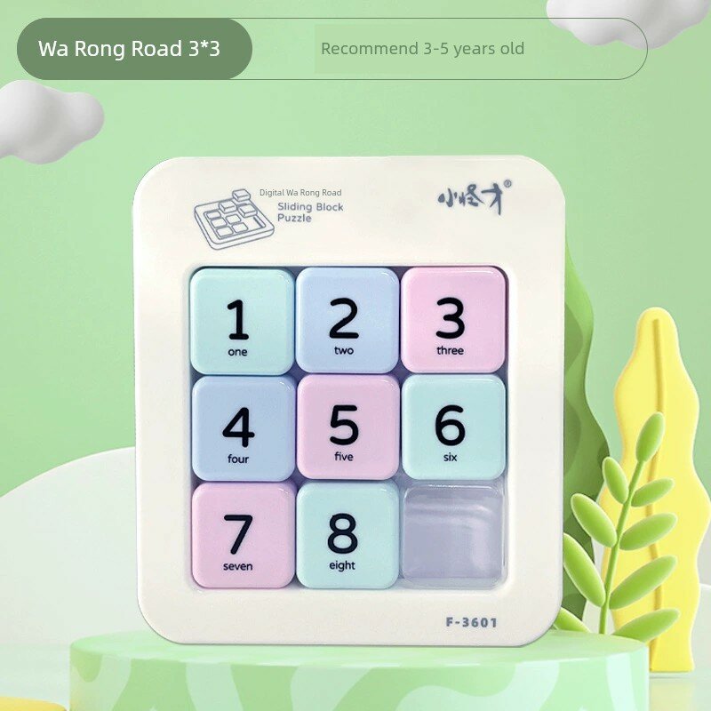 Магнитная головоломка 3х3 для детей 3-5 лет | Образовательная игра с магнитными элементами