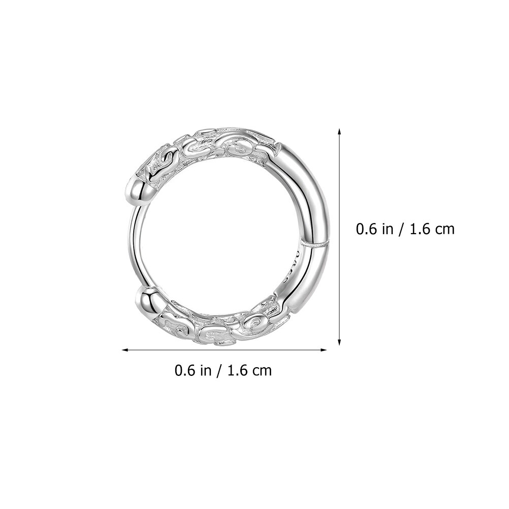 Модные Нейтрального Стиля Серьги Из Металла 1 Пары Round Размер 1 6x1 2Cm