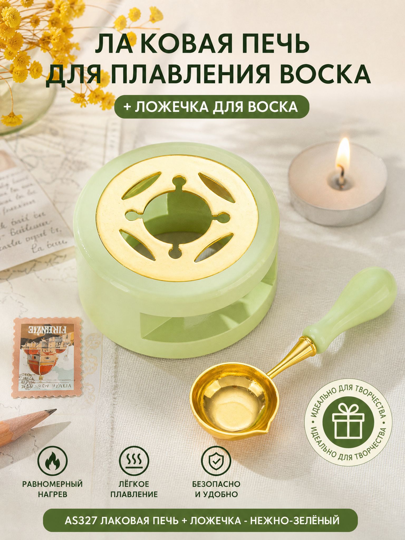 Набор для термической обработки сургуча (2 предмета)