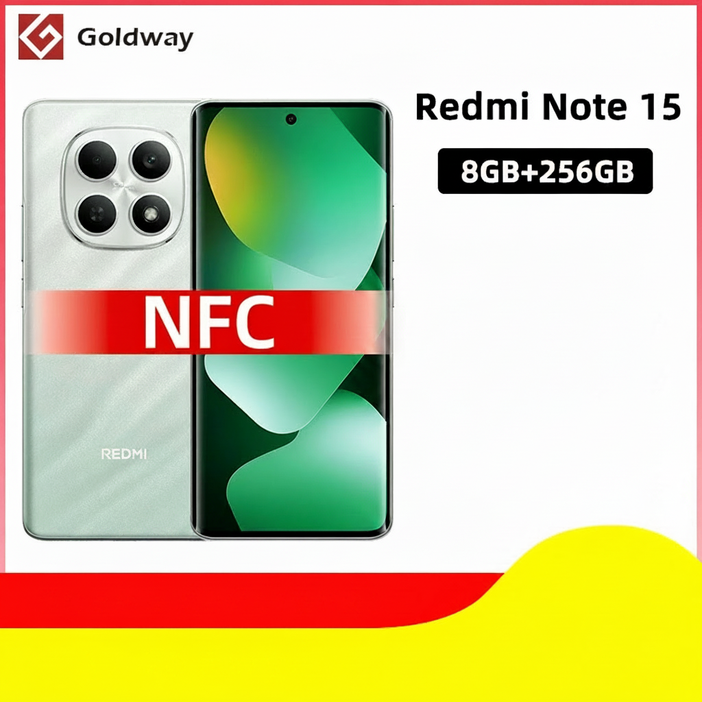 Глобальная версия Xiaomi Redmi Note 15 4G с основной Standard, Зеленый, 256ГБ, 8GB 256GB Green NFC