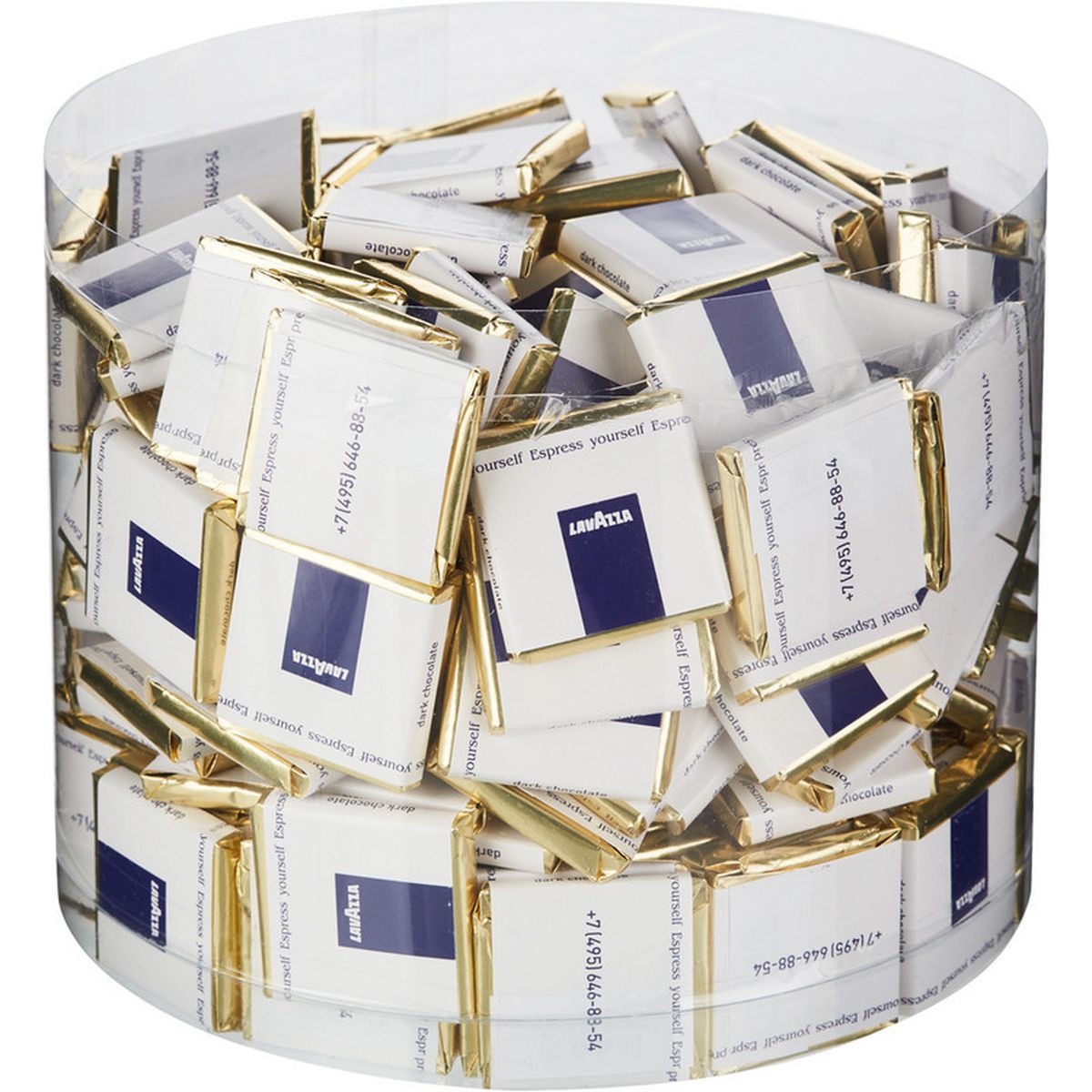 Шоколад порционный горький Lavazza 5г (250шт. в упаковке), 4 уп.
