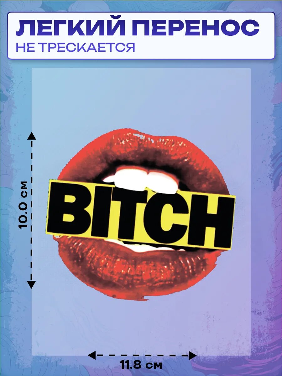 Термонаклейка b*tch — фото 1