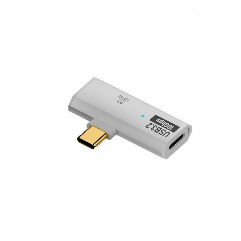 Адаптер USB-C 2-в-1 с быстрой зарядкой 100 Вт и OTG, Белый