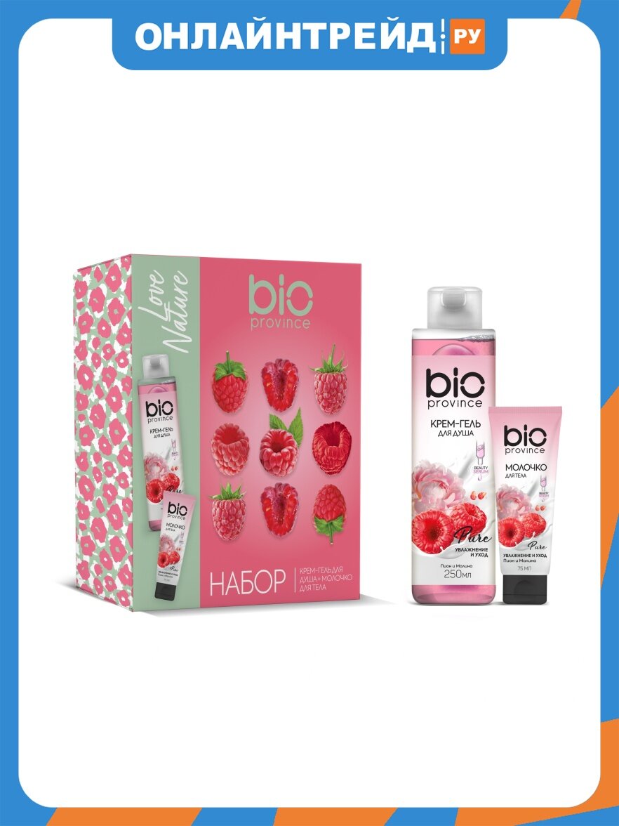 Подарочный набор Soell BIOPROVINCE Love nature (Крем-гель для душа + Молочко для тела)