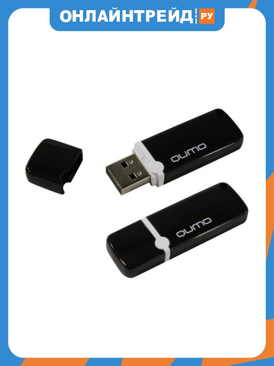 Флешка Qumo 64Gb Optiva 02 Black USB 2.0 (QM64GUD-OP2-black)