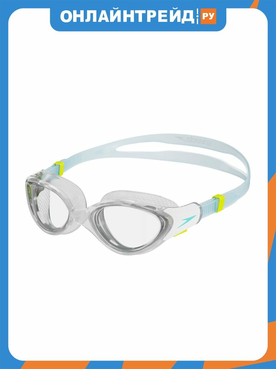 Очки для плавания Speedo , 8-00377616737-6737, Biofuse 2.0 голубой/прозрачный, размер One Size