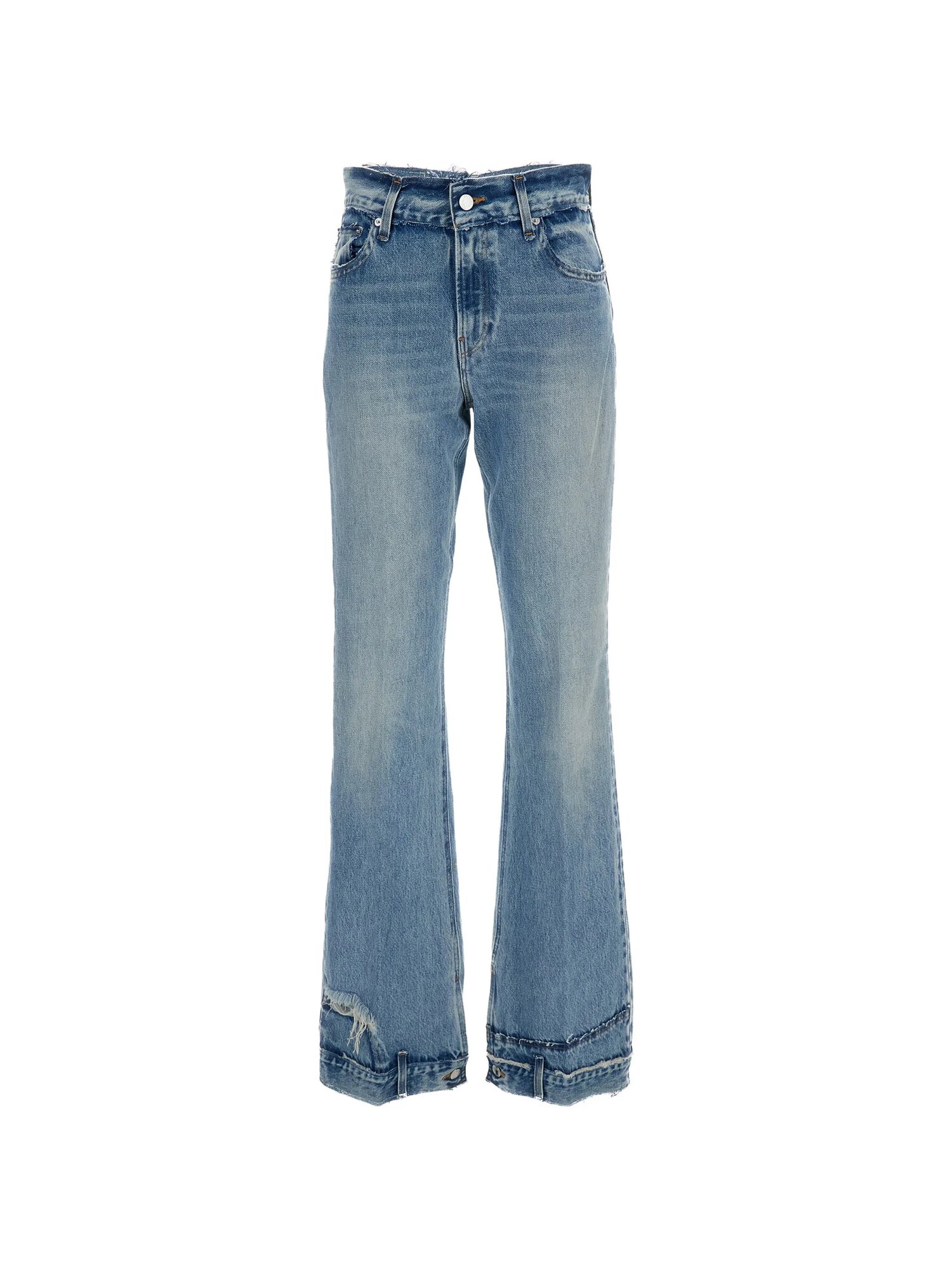 Джинсы Flora faded straight-leg jeans 