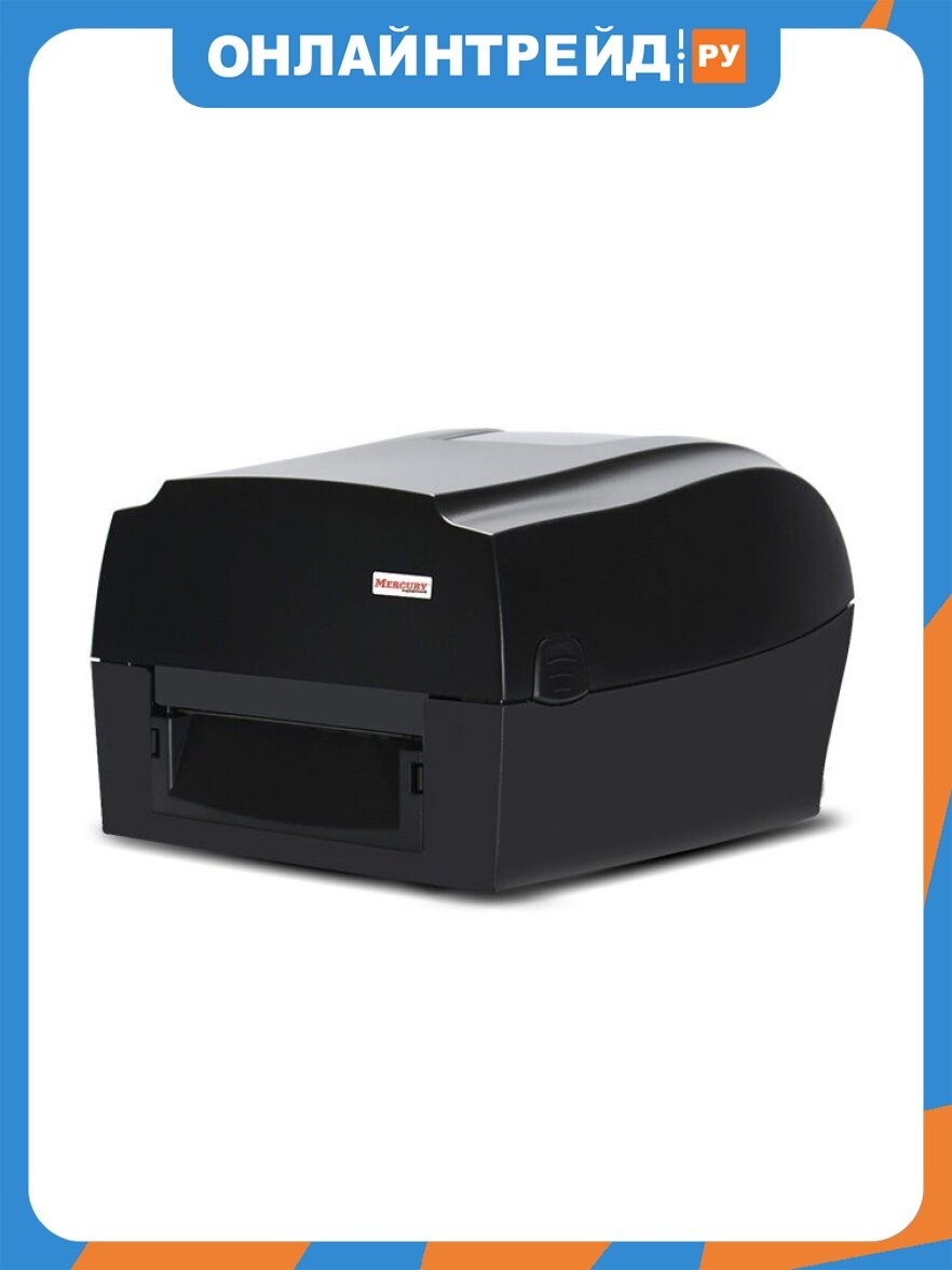 Принтер этикеток Mertech TLP300 TERRA NOVA (термо трансферный, 203dpi, USB, RS232, Ethernet) черный