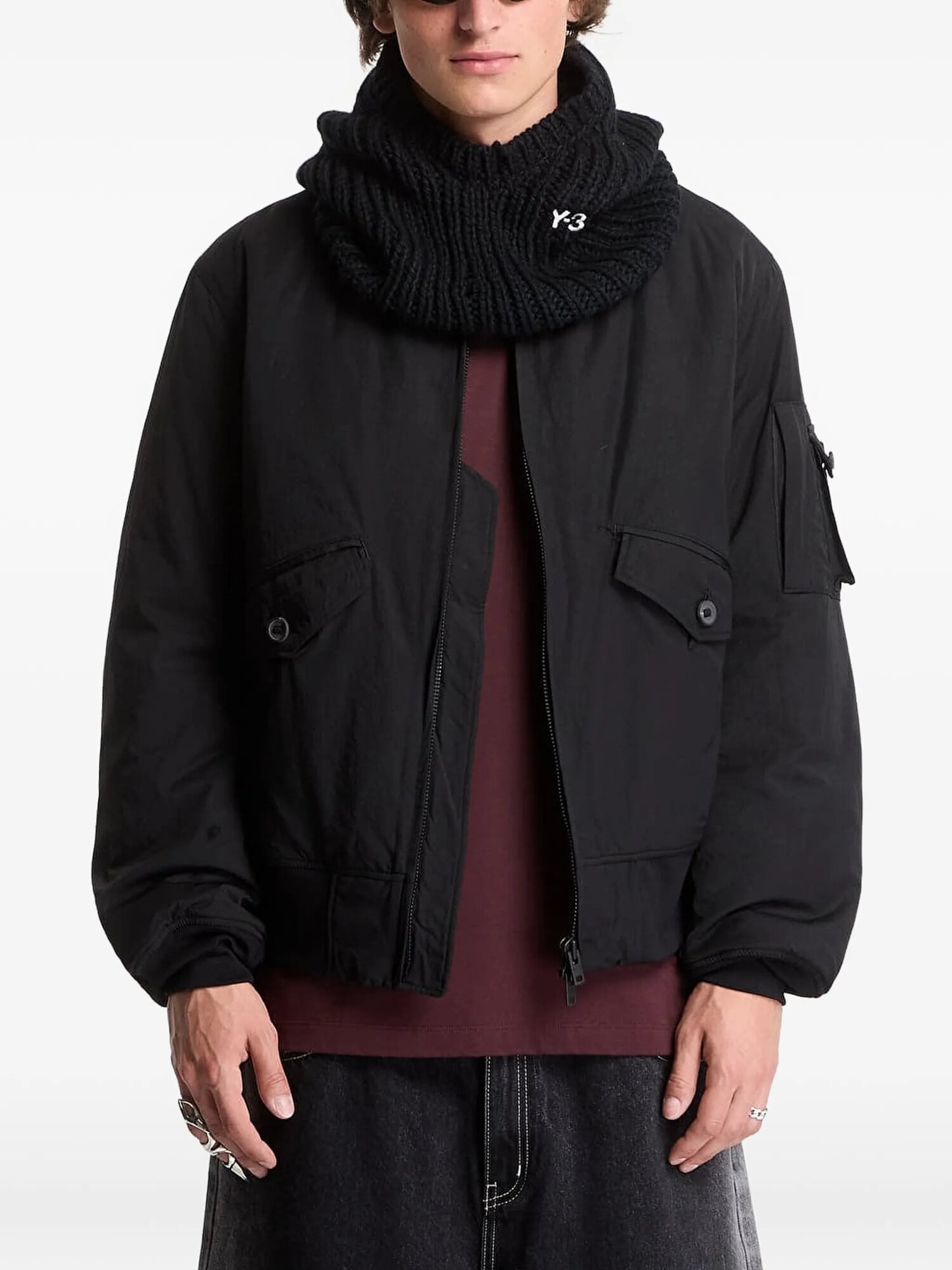 Куртка Pocket-detail zip-up bomber jacket