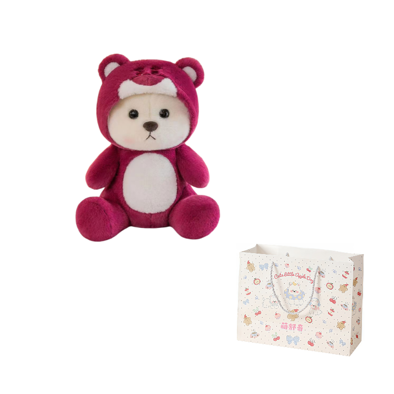 Милый плюшевый медведь-трансформер унисекс MENGSHUQI Red Transformation Bear, 24CM EU