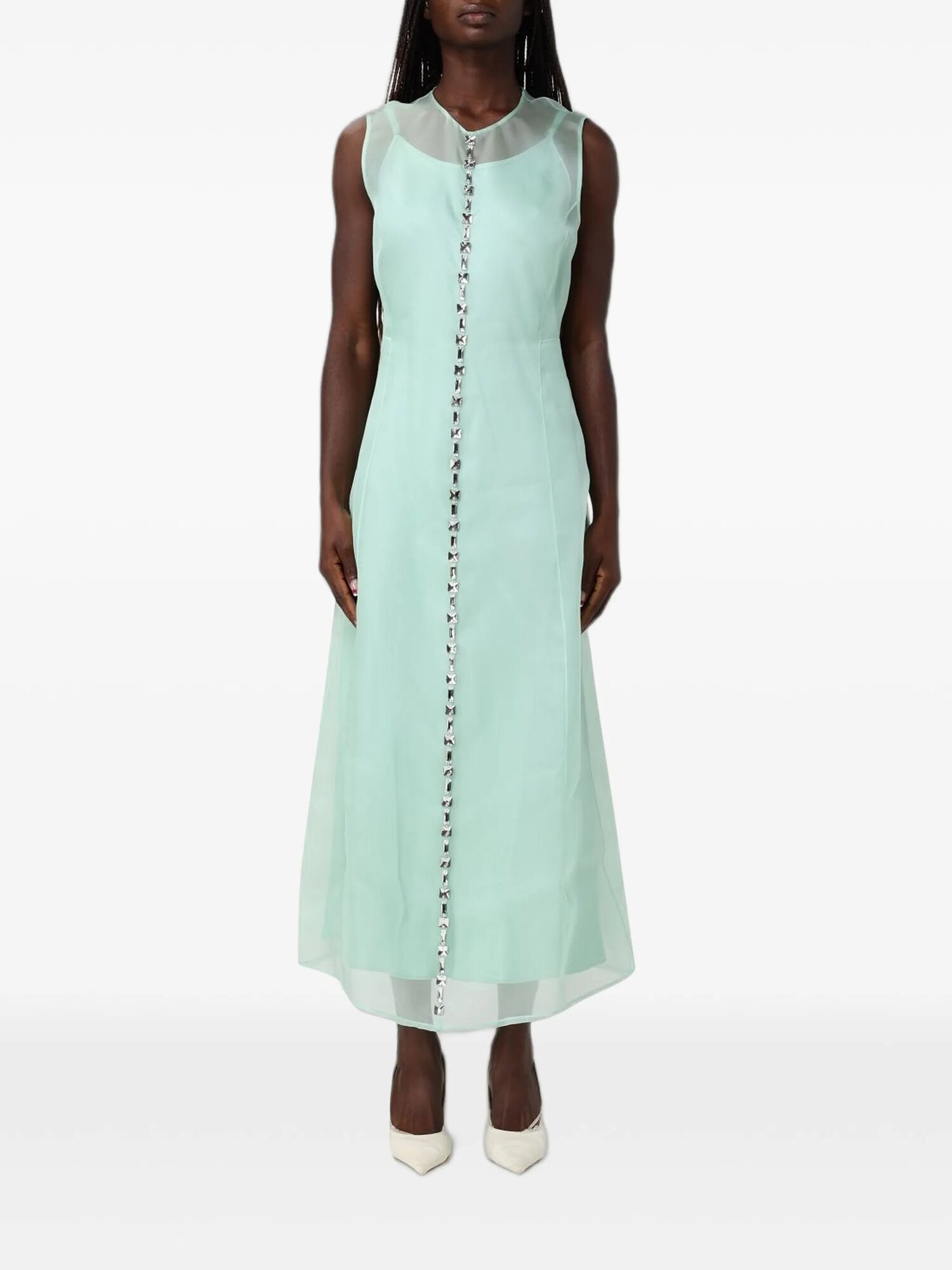 Платье Crystal-embellished midi dress