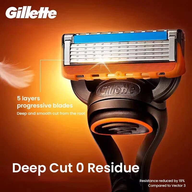 Набор бритв Gillette Fusion 5: 5 ультратонких лезвий, смазывающая полоска, триммер для зоны бедра, доступны различные варианты. — фото 1