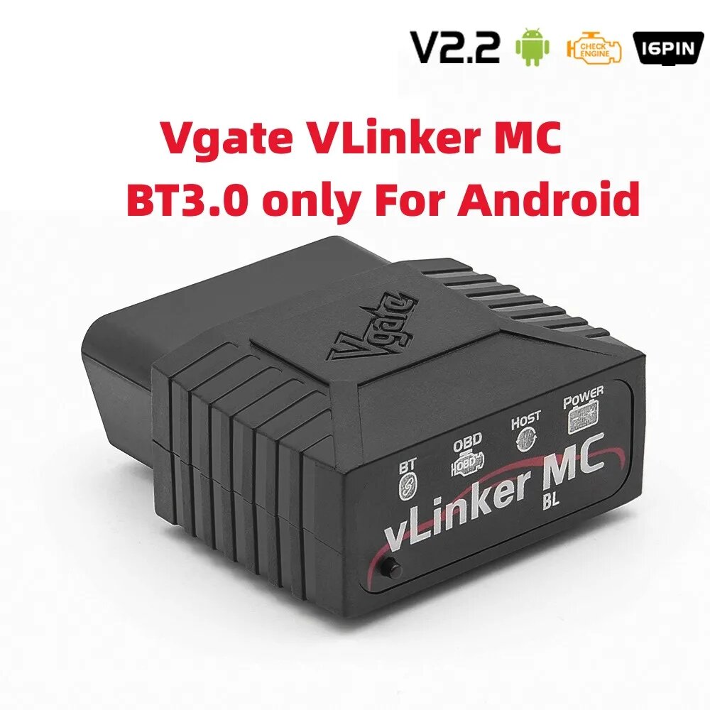 Vgate vLinker MC + ELM327 V2.2 Bluetooth 4,0 3,0 OBD2 сканер OBDII для BimmerCode для FORScan BT3.0