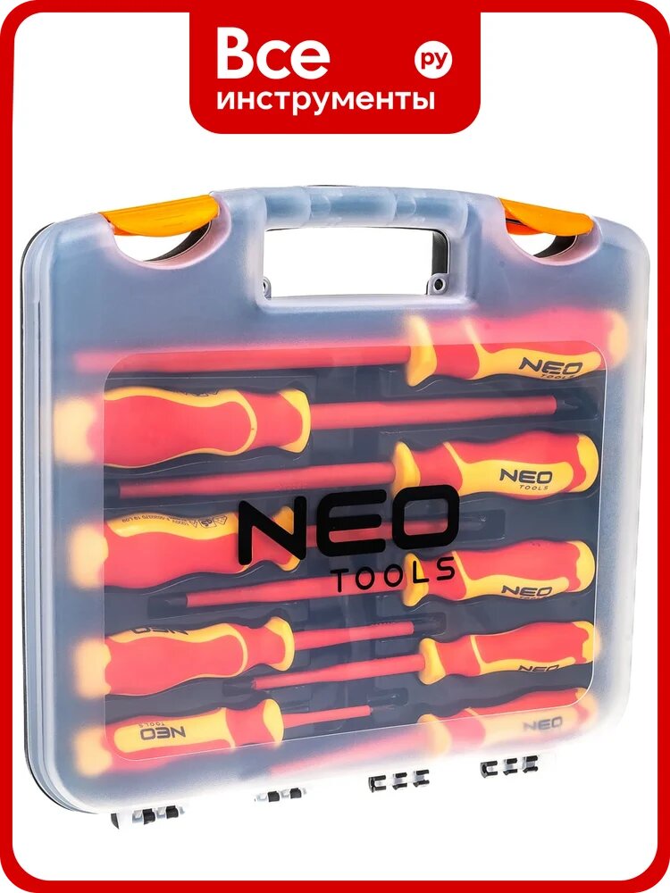 Набор отверток NEO Tools 1000 В, 9 шт 04-142