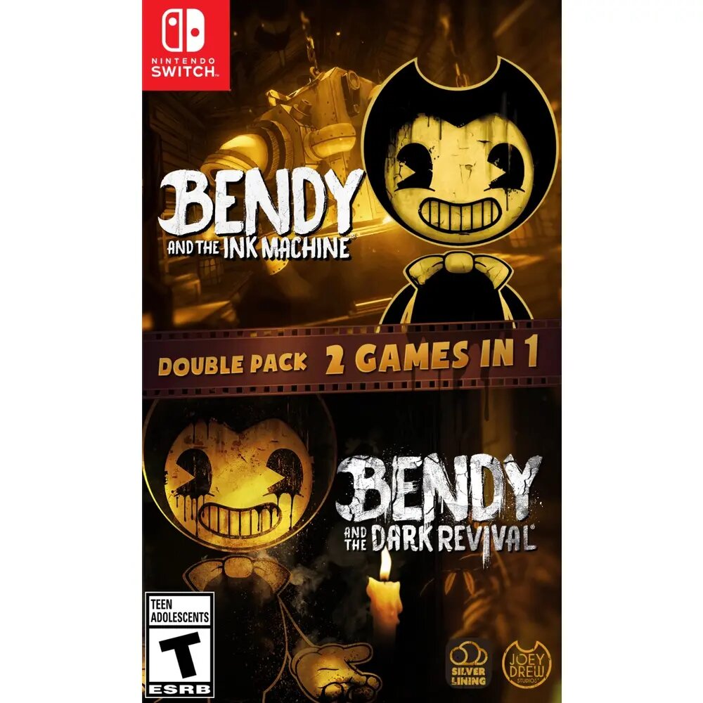 Игра Bendy Double Pack: Ink Machine Dark Revival (Nintendo Switch, русская версия) Joey Drew Studios Картридж 16+