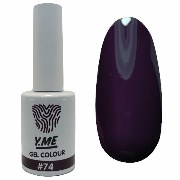 Y.ME Цветной гель-лак Gel Colour 74 (фиолетовый), 10 мл, для ногтей