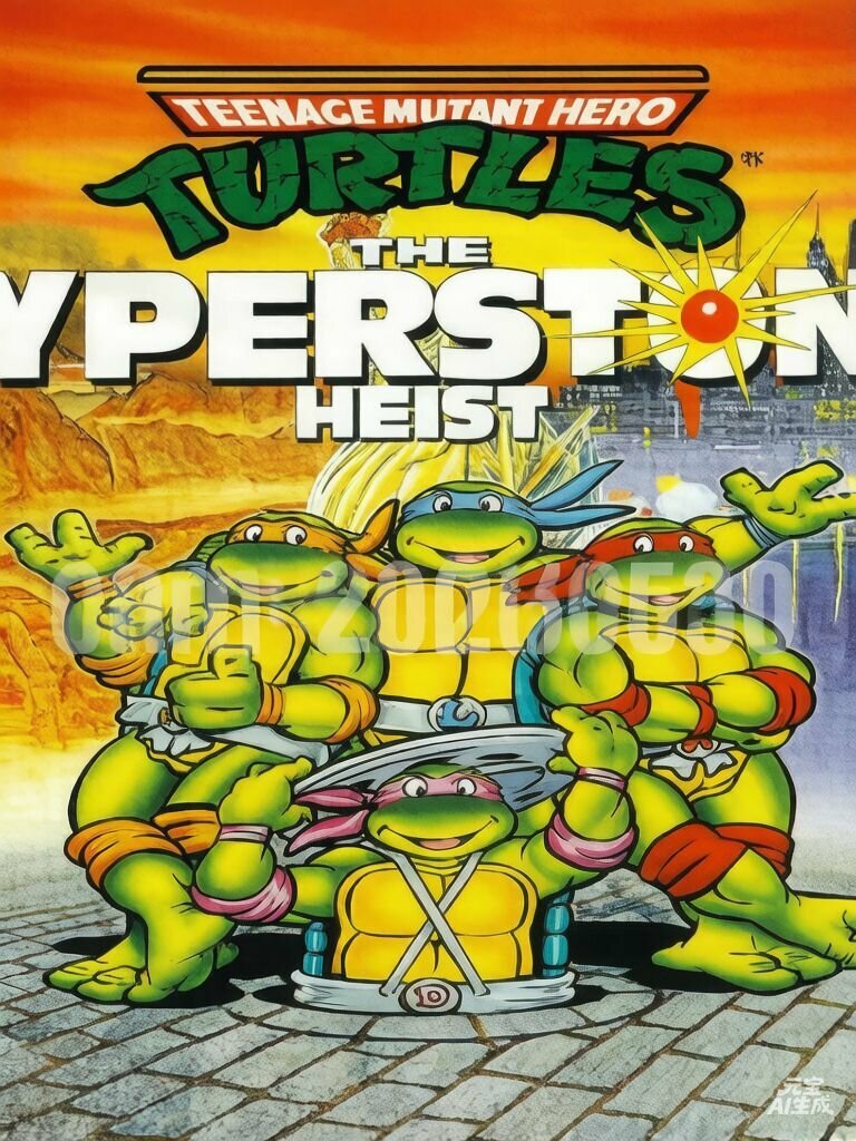 Игровой картридж для приставки 16 bit : TURTLES THE HYPERSTONE HEIST (Английская версия - без коробки)