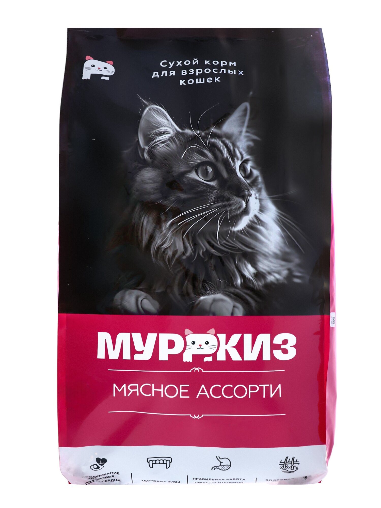 Сухой корм для взрослых кошек "мурркиз" Мясное ассорти 10 кг 10961165