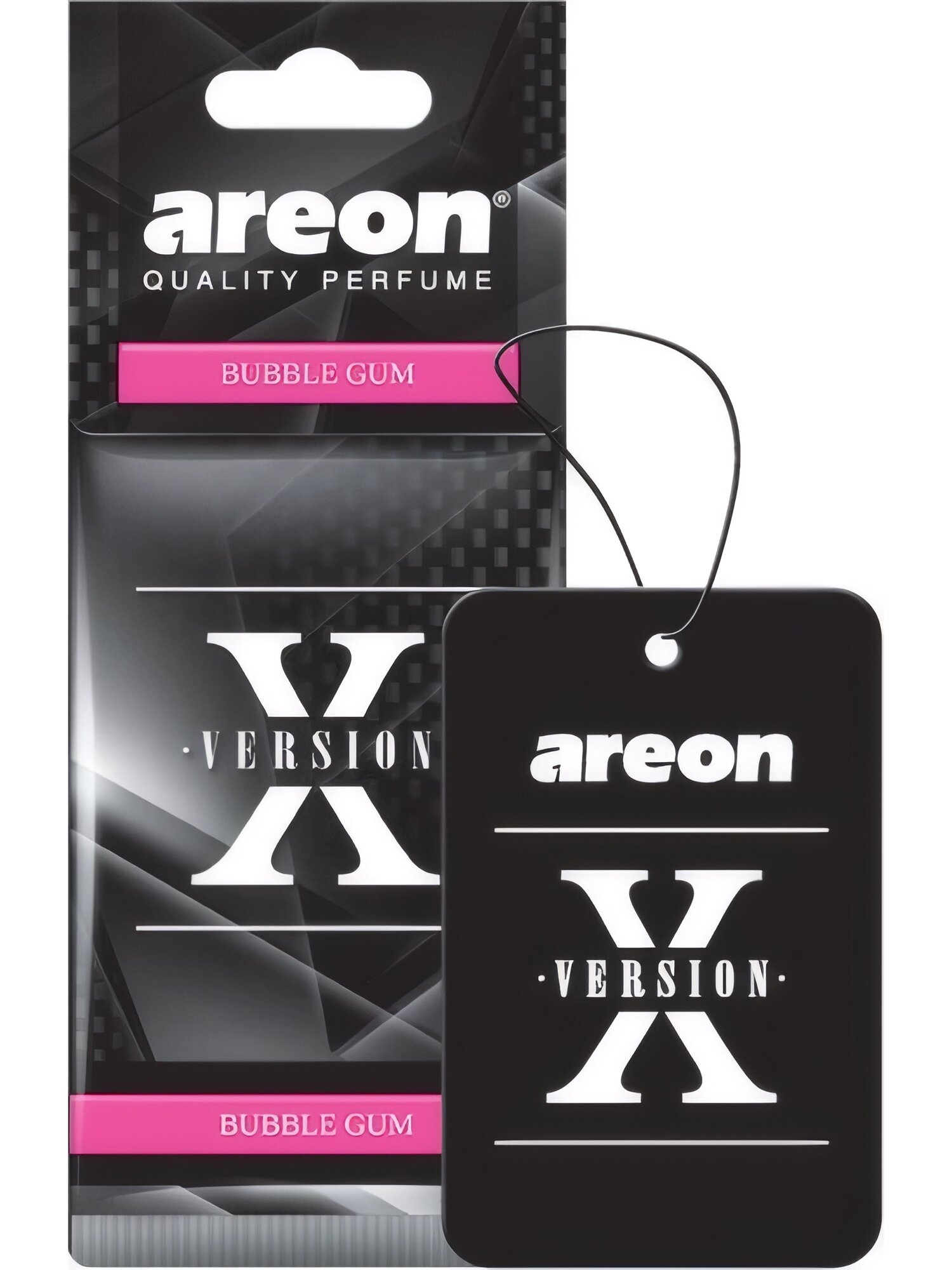 Ароматизатор подвесной бумажный Areon X-VER BABBLE GUM Бабл-гам 704-AXV-003