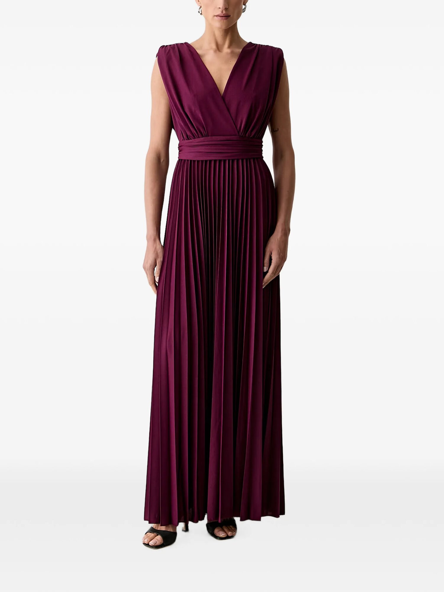 Платье MORGAN Pleated wrap-style dress
