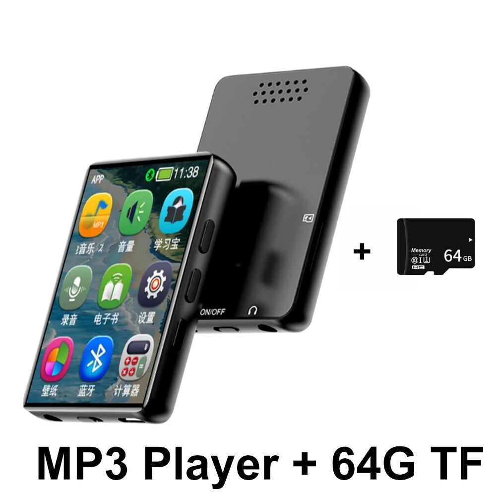KEBIDUMEI MP3-плеер с сенсорным экраном MP3 with 64G