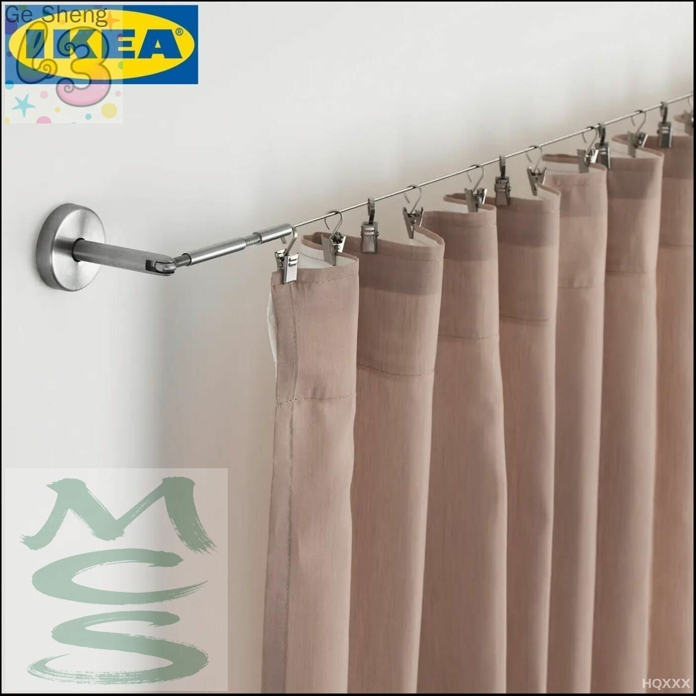 Ikea Карниз для штор струнный однорядный, 5 м
