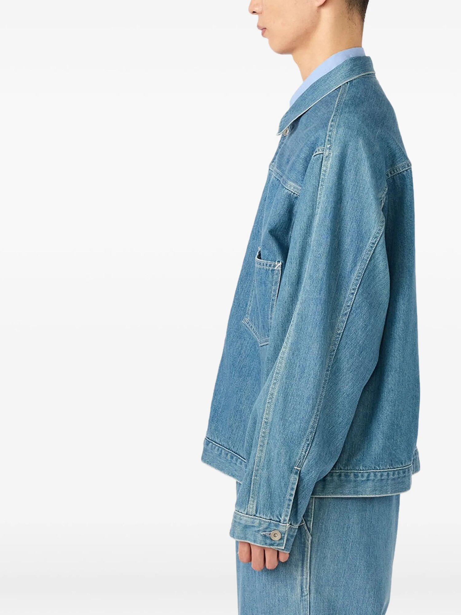 Куртка nanamica Patch-pocket denim jacket, размер 50 — фото 1