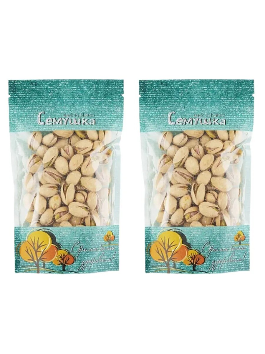 Семушка Фисташки жареные соленые, 2 шт по 90 г