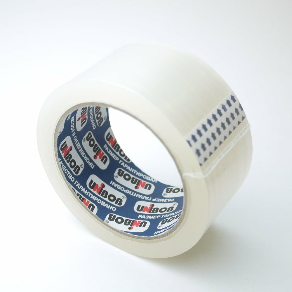 Клейкая лента Unibob упаковочная бесшумная 48 мм х 66 м UNIBOB805 (прозрачная) 4640012889277 87729