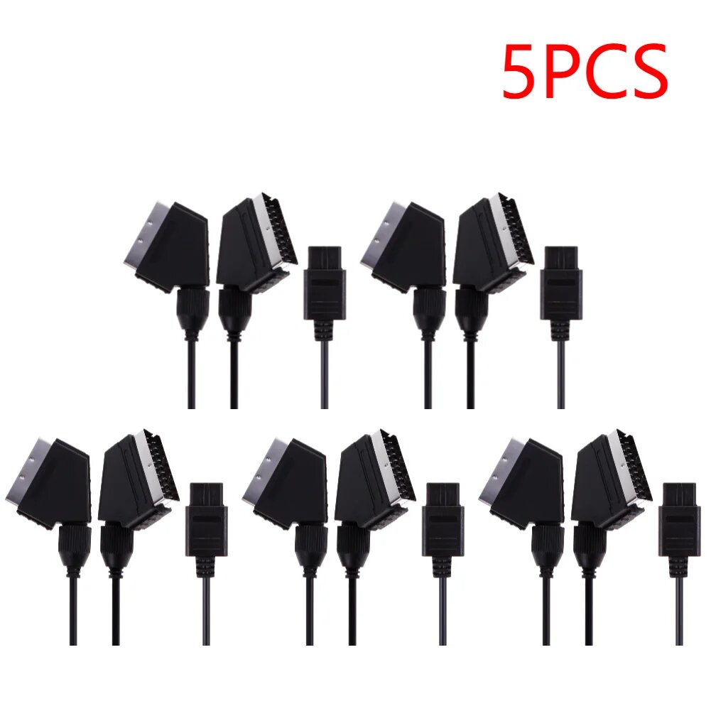 Кабель A/V Scart RGB ALLOYSEED для Nintendo SNES Gamecube/N64 5PCS