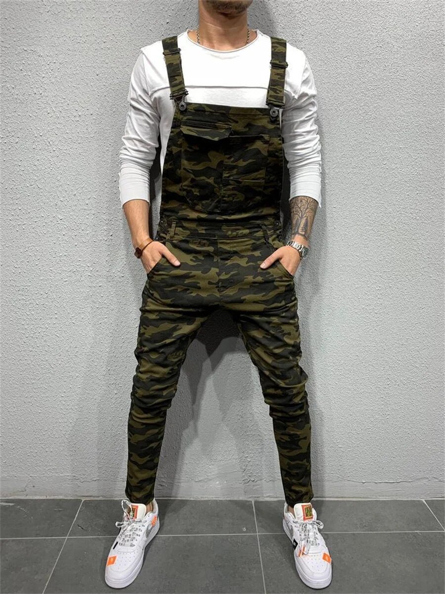 Мужской камуфляжный комбинезон из полиэстера XXXL, Зеленый, Camouflage