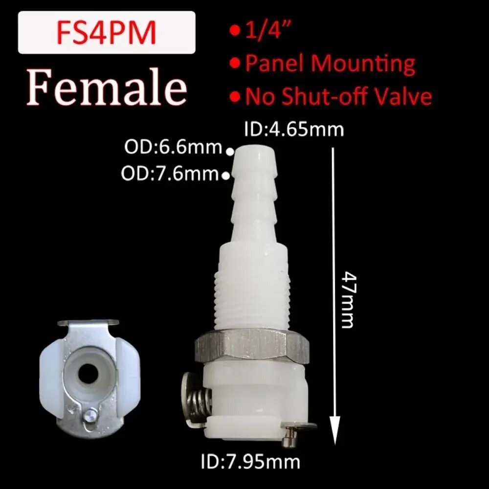 Фитинг FS4PM Female 1/4" без запорного клапана