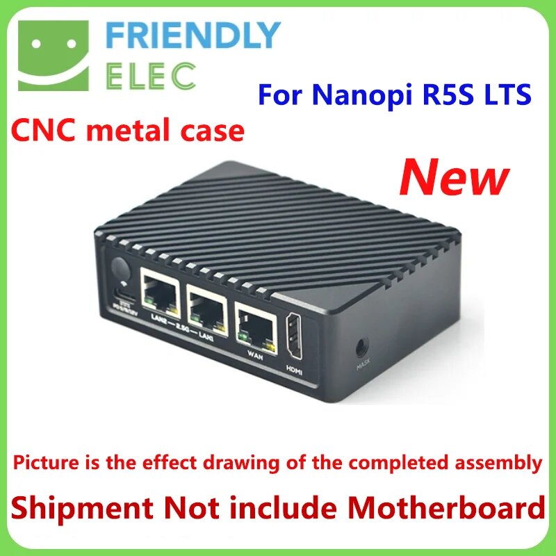 Металлический корпус для Nanopi R3S LTS/R2S Plus/R4S/R5C MiiBestOD For New R5S LTS