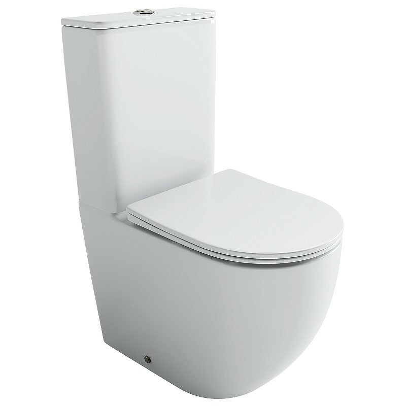Унитаз-компакт Ceramicanova Mia CN1801T цвет Белый с бачком и сиденьем Микролифт