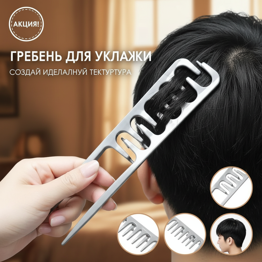 Корейская расческа для объема у корней
