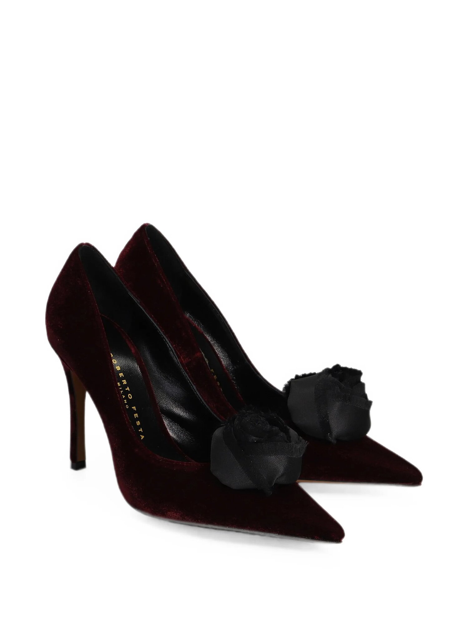 Туфли Roberto Festa Lisette floral-appliqué pumps, размер 38 — фото 1