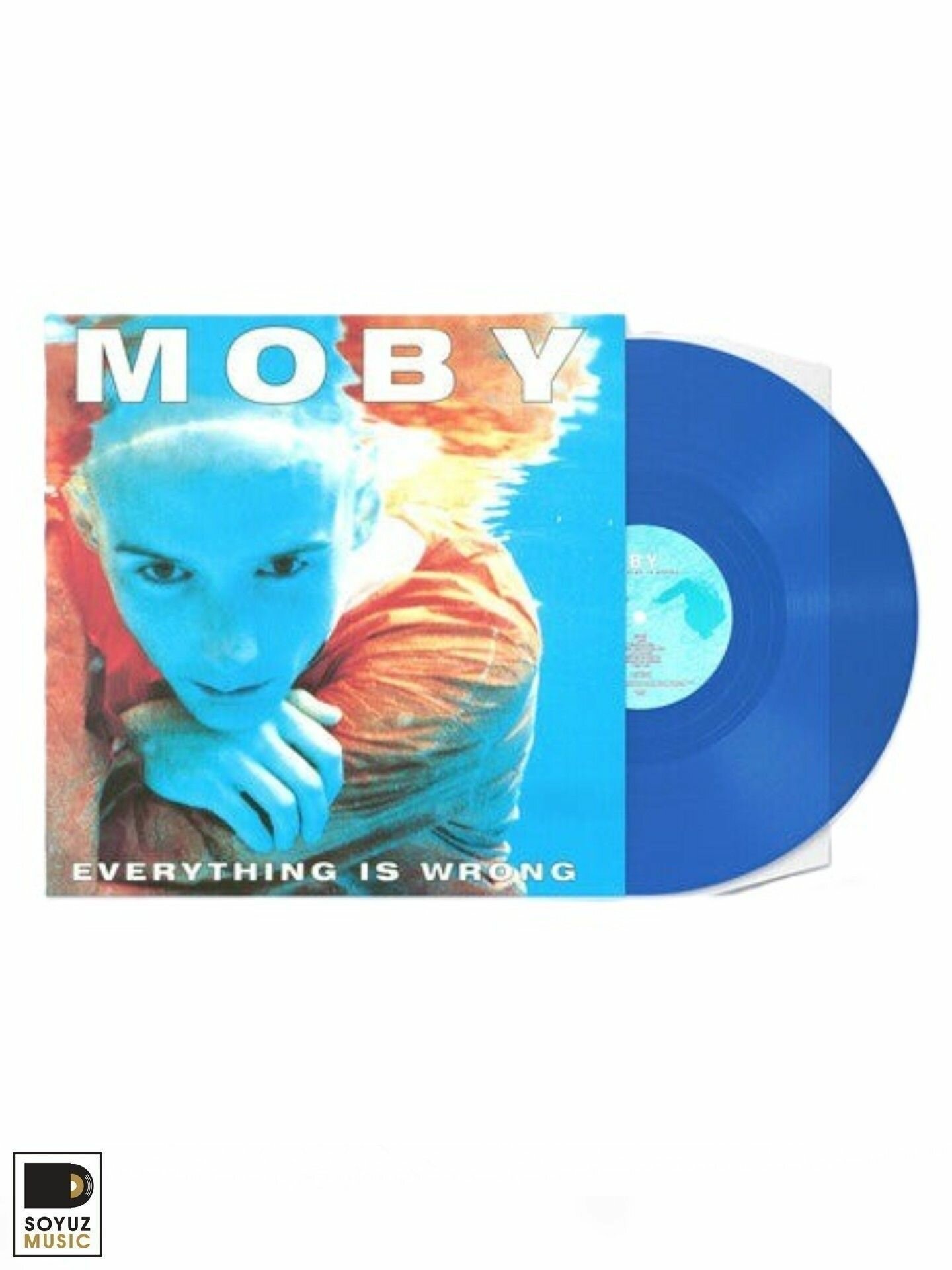 Moby. Everything Is Wrong (LP Ltd/Transparent Light Blue Vinyl/Reissue/Виниловая пластинка)