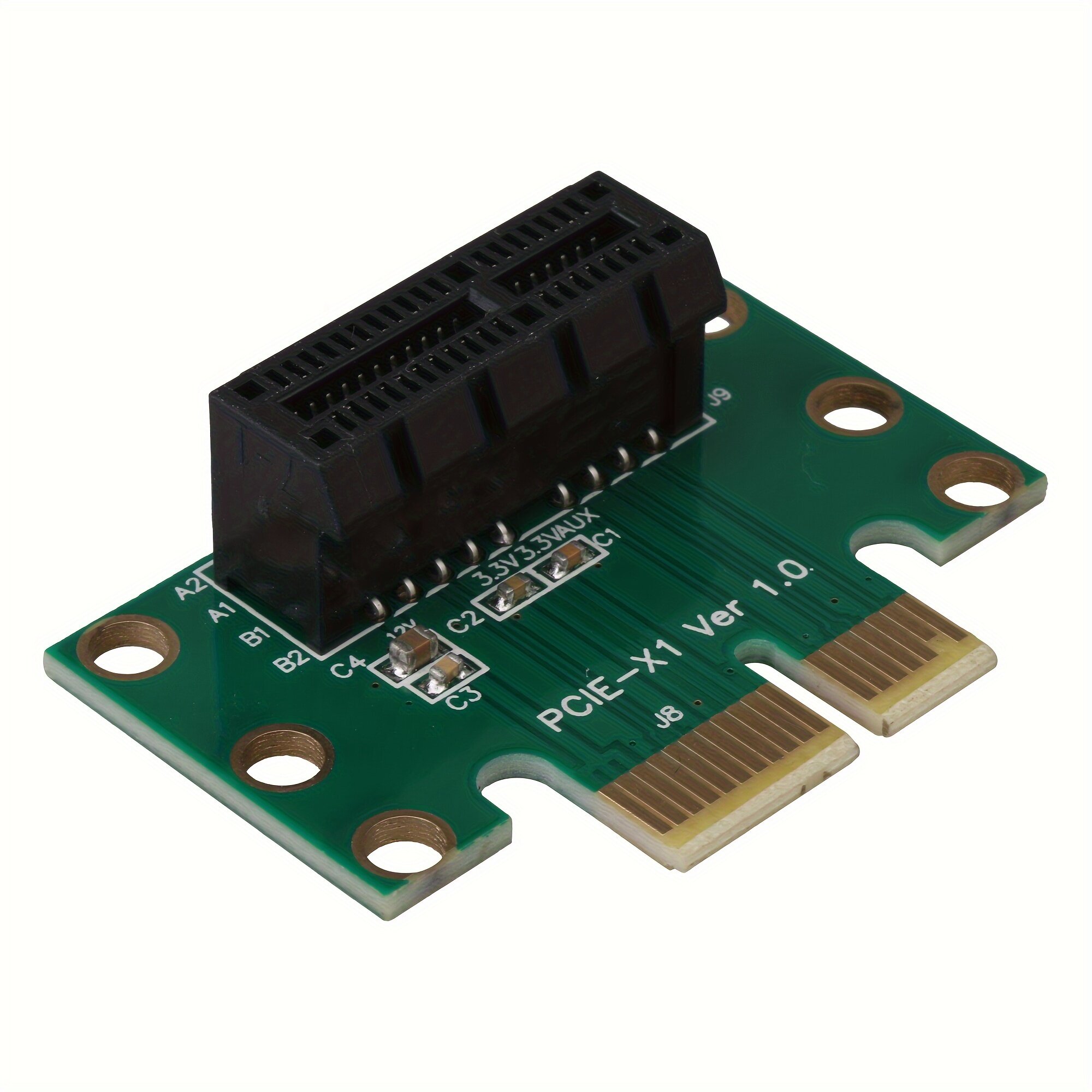 Адаптер PCI-E 1X для райзера видеокарты, зеленый