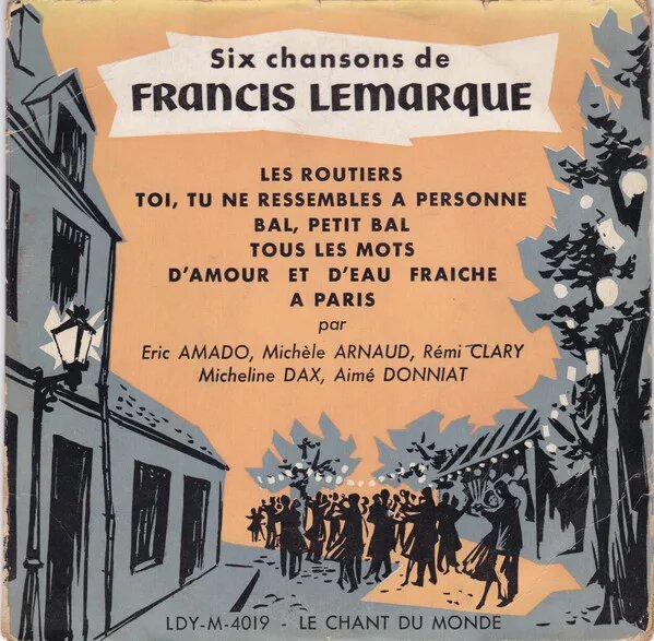 Six Chansons De Francis Lemarque