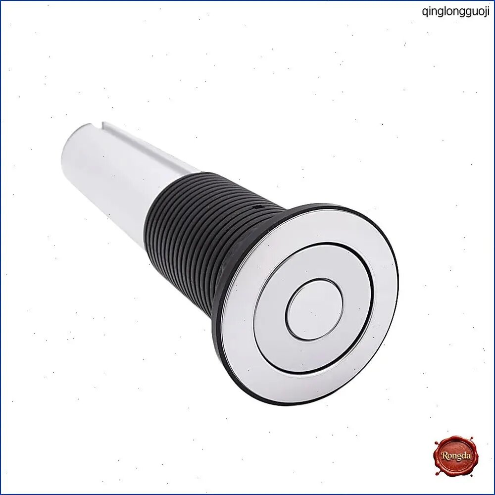 Розетка выдвижная вертикальная с 3 разъемами и 2 USB, черно-серая, модель POsocket-65 — фото 1