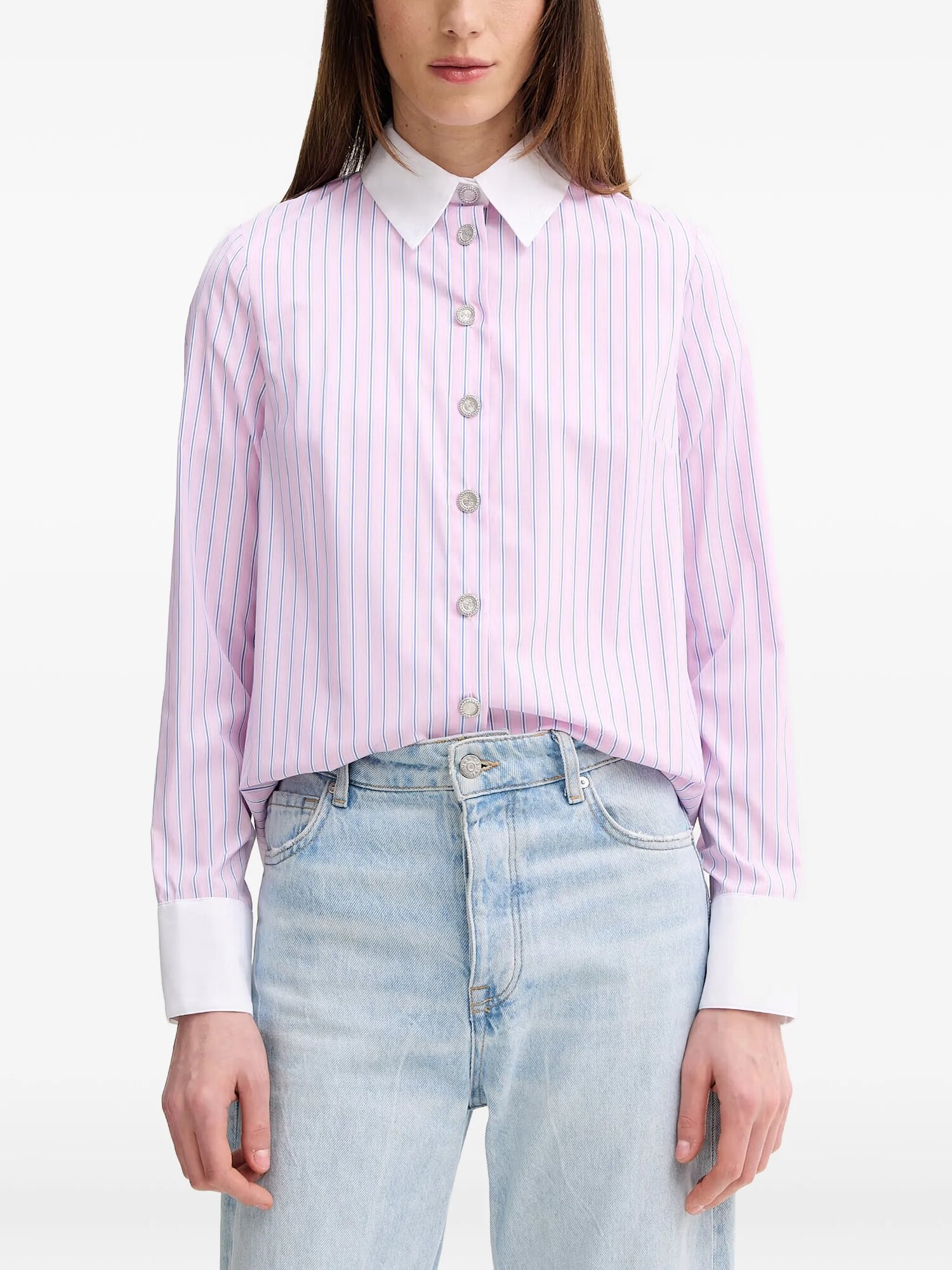 Рубашка Striped button-up shirt