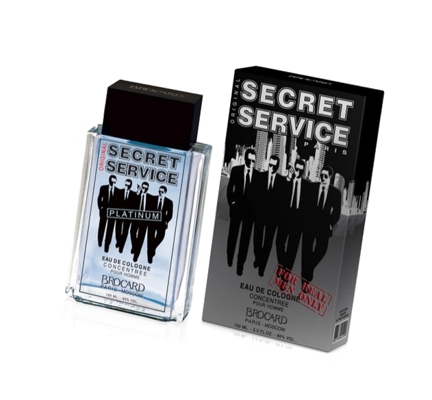 Мужской одеколон Brocard Secret Service Platinum 100 мл / Секрет Сервис Платинум