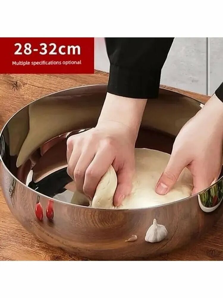 Миска серебристый, 1 шт