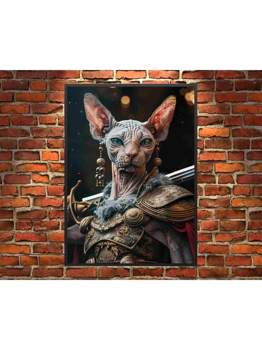Кот-сфинкс Гладиатор 2, Плакат 30x42см
