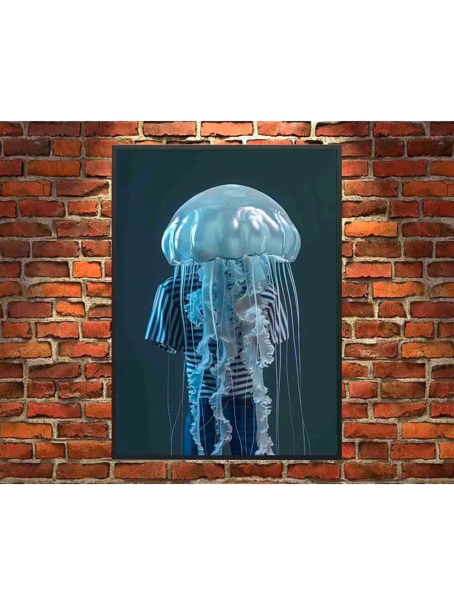 Животное-заключенный из медузы 2, Плакат 30x42см